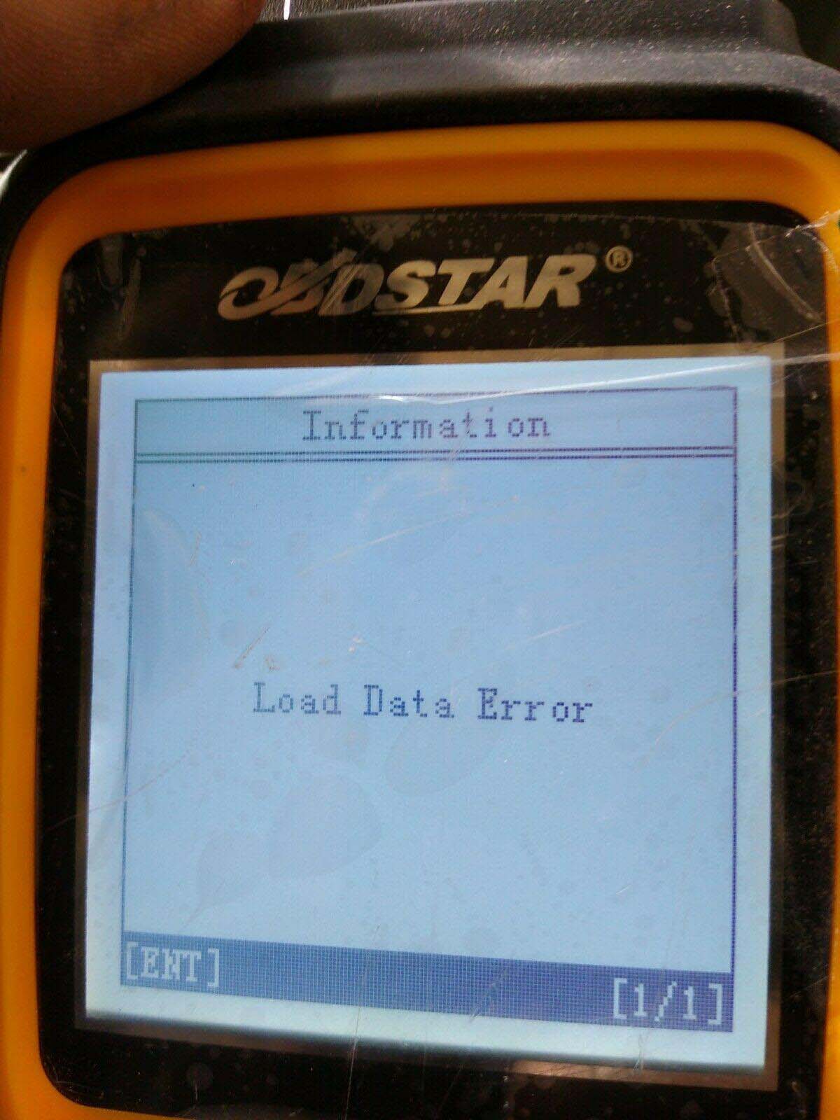 How to solve obdstar X300M “Load Data Error” - car diagnostic tool